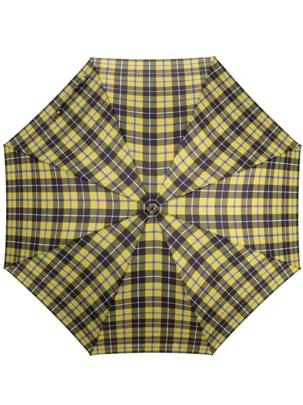 Mackintosh Heriot Whangee-handle Umbrella - Green