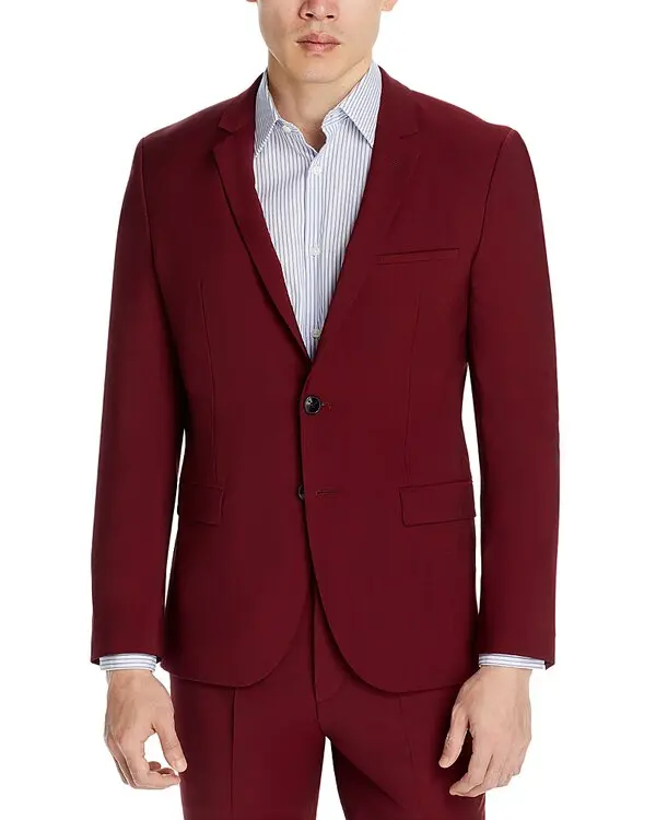 Hugo Arti Extra Slim Fit Suit Jacket In Burgundy - 70% Off | Editorialist