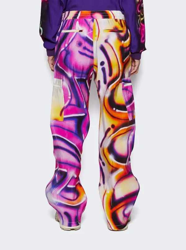 CASELLA MEYER Silk Cargo Pants - Purple