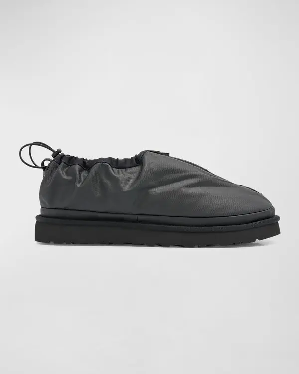 UGG Tasman Shroud Coated Canvas Zip Slippers - Blk | Editorialist