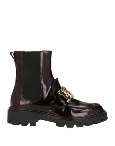 TOD'S Ankle Boots In Leather - Red