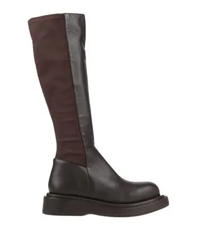 Paloma Berceló Boots In Leather And Textile Fibers - Brown