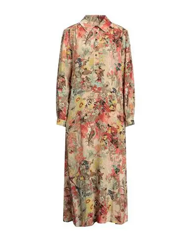 Buy Momoni Midi Dress Sand Silk - Beige At 76% Off | Editorialist