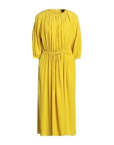 Buy Aspesi Midi Dress Ocher Silk - Yellow At 38% Off | Editorialist