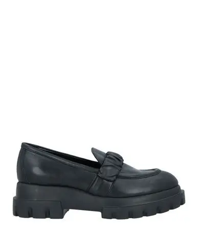 Agl Loafers In Soft Leather - Black
