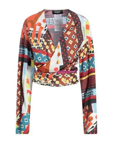 Dsquared2 Multicolor Wrap Top - Brown