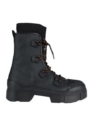 VIC MATIE Ankle Boots In Textile Fibers - Black