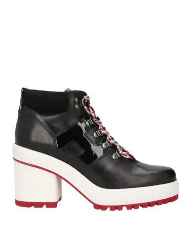 Hogan Leather Lace-up Ankle Boots