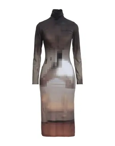 Maison Margiela Midi Dress Size Polyamide, Elastane In Sage Green - 57% Off  | Editorialist