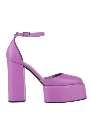 3JUIN Leather Pumps - Purple