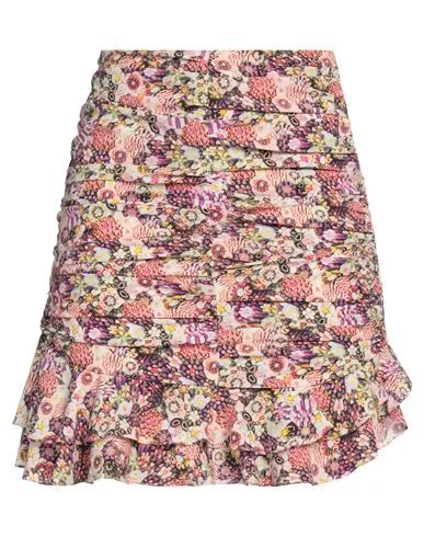 Isabel Marant Mini Skirt In Silk And Polyester - Red