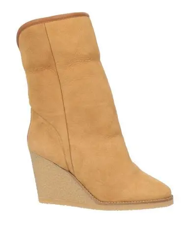 Isabel Marant Ankle Boots In Lambskin - Beige