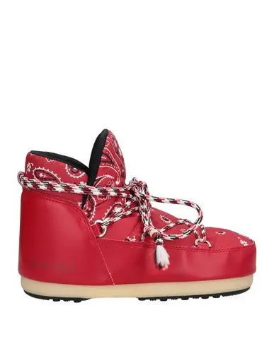 Moon Boot Ankle Boots With Paisley Print - Red