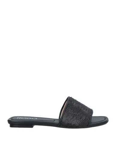 Buy Rodo Sandals Textile Fibers - Black At 27% Off | Editorialist