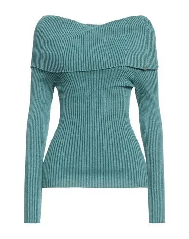 Elisabetta Franchi Knitted Metallic Sweater - Blue