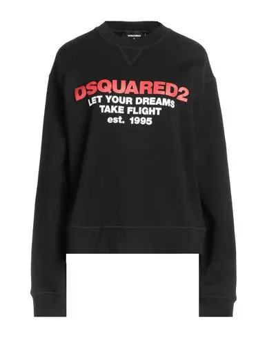 Dsquared2 Cotton Fleece Sweatshirt - Black