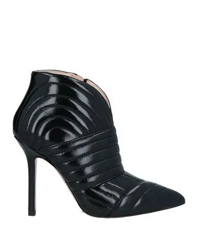LIU •JO Leather Ankle Boots - Black