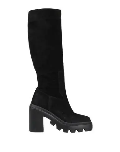 VIC MATIE Leather Chunky Boots - Black