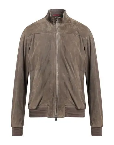 Buy Isaia Jacket Khaki Lambskin - Beige At 39% Off | Editorialist