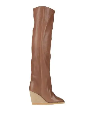 Isabel Marant Over-the-knee Wedge Boots - Beige