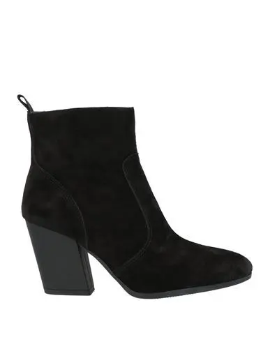Hogan Leather Ankle Boots - Black