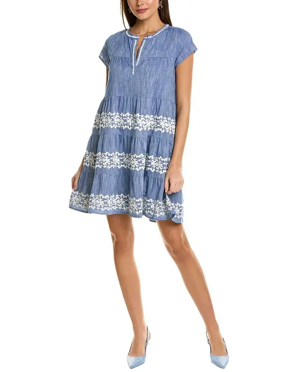 Buy Roller Rabbit Chambray Pamela Dress - Blue At 60% Off | Editorialist