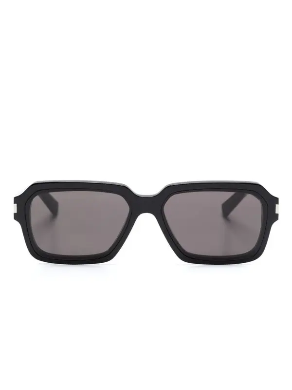 Saint Laurent Logo-engraved Square-frame Sunglasses