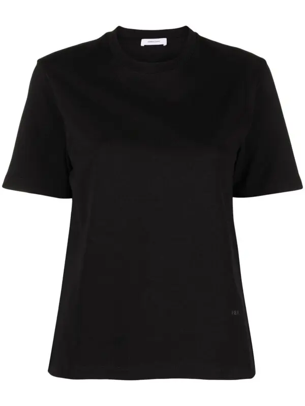 FERRAGAMO Short-sleeve Cotton T-shirt - Black