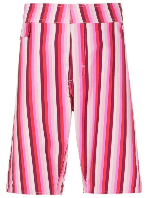 AMIR SLAMA Striped Bermuda Shorts - Pink