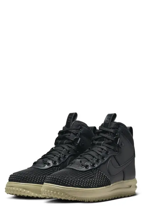 Nike Lunar Force 1 Lace-up Boots - Black/neutral Olive