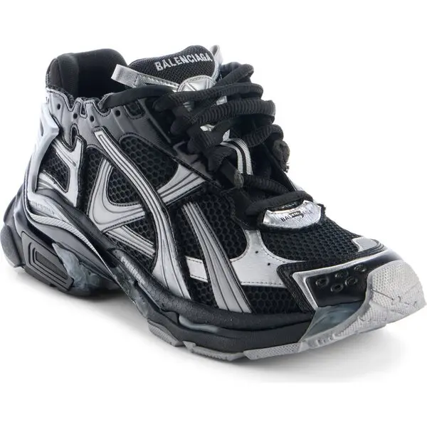 Balenciaga Runner Sneaker - Black / Silver