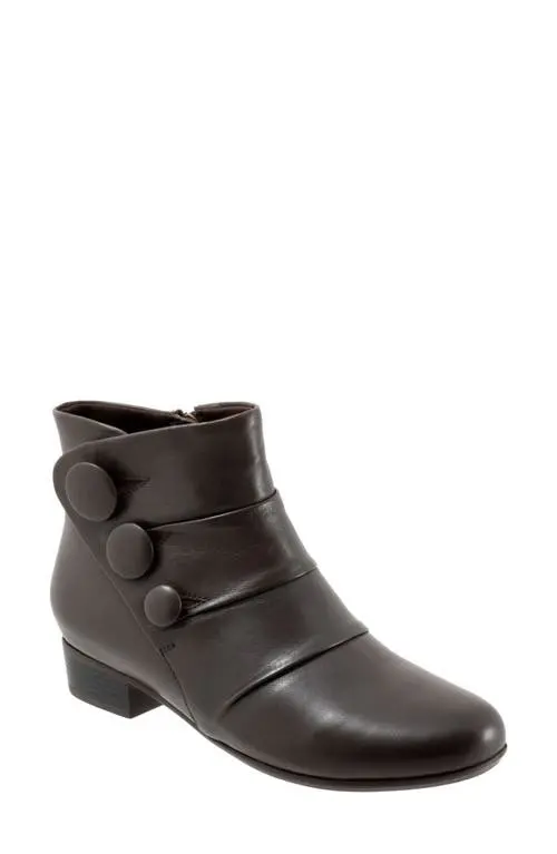 Trotters Mila Bootie - Dk Brown