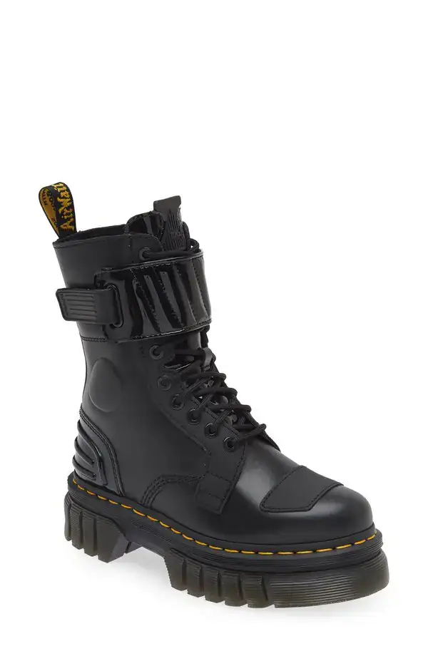 Dr. Martens Audrick 10i Combat Boot - Black Nappa Lux | Editorialist