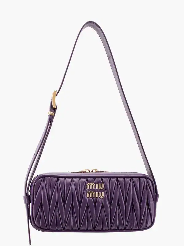 Miu Miu Shoulder Bag Purple Editorialist