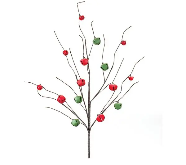 MELROSE Sleigh Bell Twig Branch