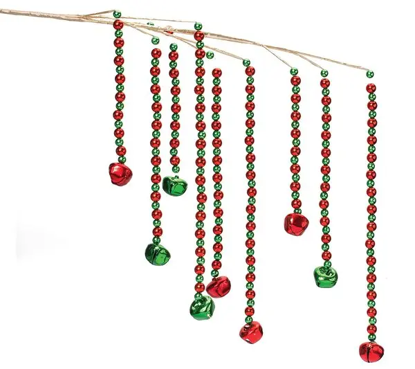 MELROSE Hanging Sleigh Bell Branch