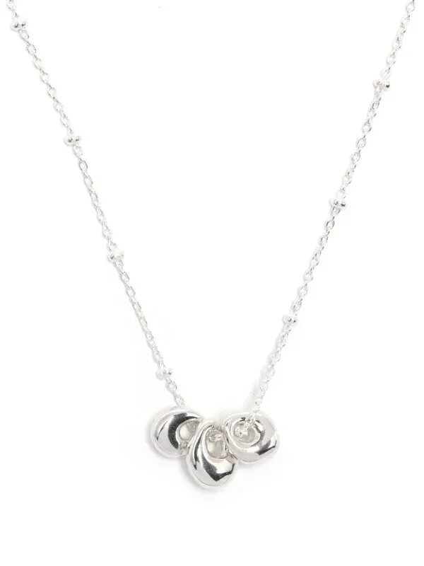 DOWER AND HALL Nugget Trio Pendant Necklace - Silver