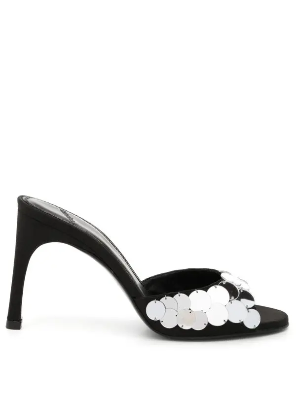 Coperni 95mm Sequin Embellished Sandals