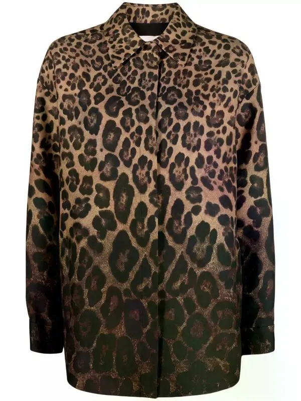 Valentino Garavani Leopard-print Shirt Jacket