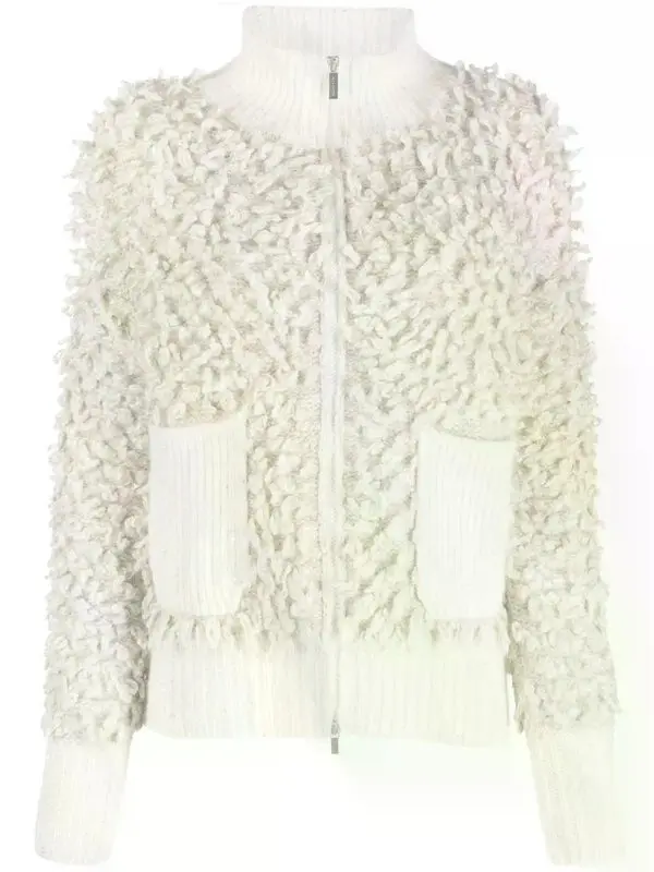Fabiana Filippi Sequin-embellished Fleece Cardigan