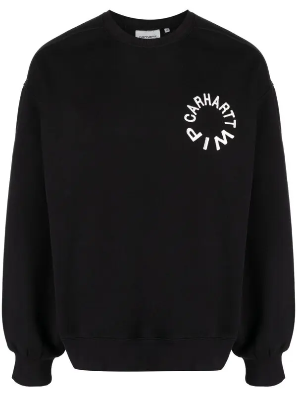Carhartt Work In Progress Logo-print Crew-neck Sweatshirt