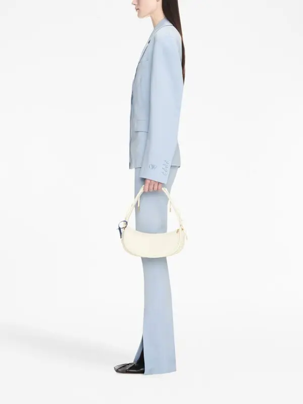 Off-White Weaved Leather Shoulder Bag