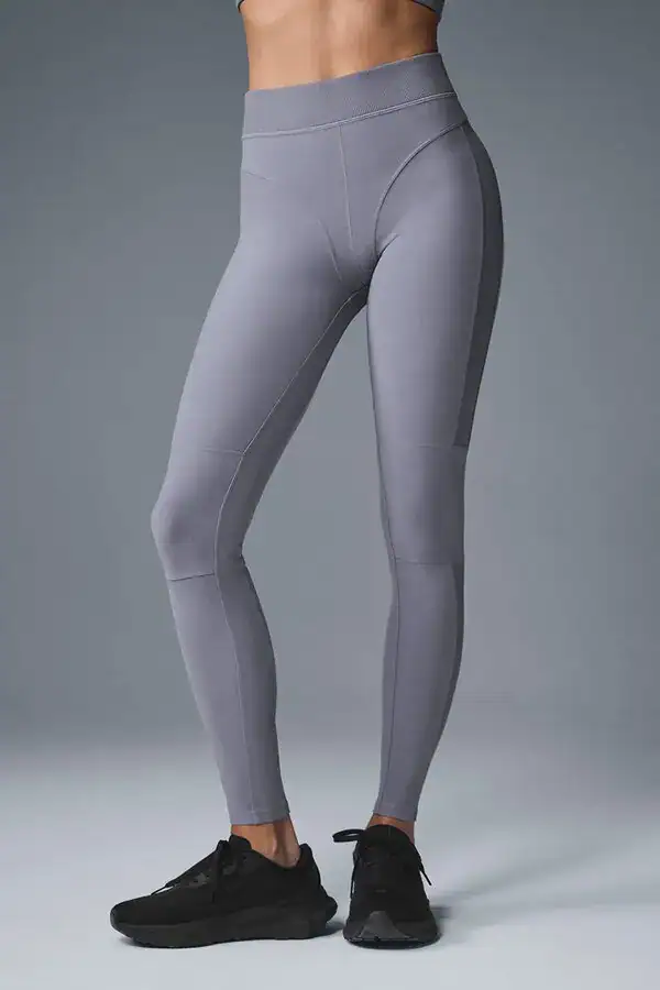 Alo Yoga Soft High-Waist Head Start Legging In Fog - 31% Off