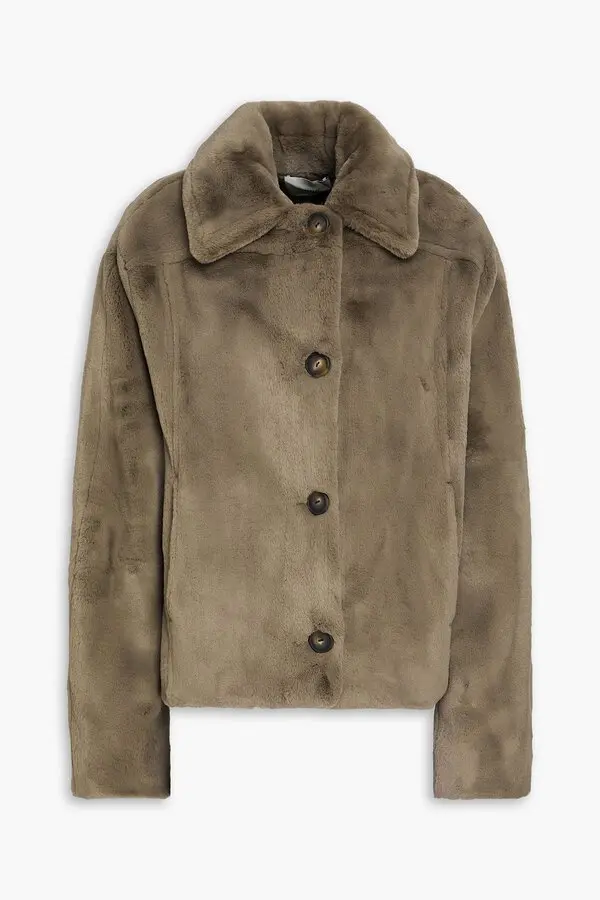 Vince Plush Jacket - Mushroom