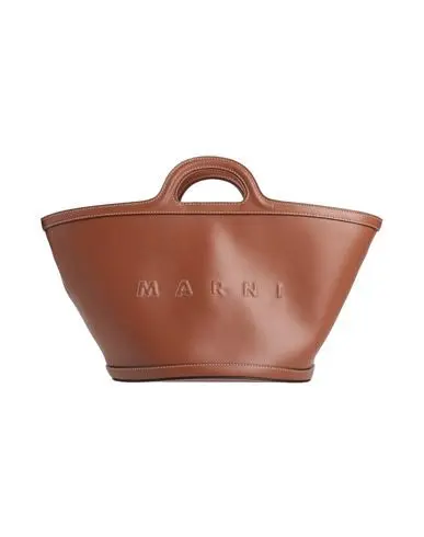 Marni Leather Shopper Bag - Brown