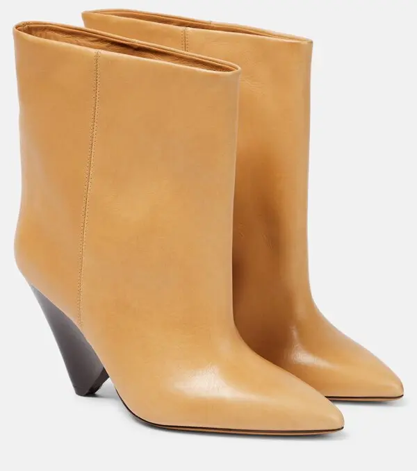 Isabel Marant Miller Leather Ankle Boots