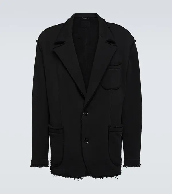 Dolce & Gabbana Frayed Cotton-blend Blazer