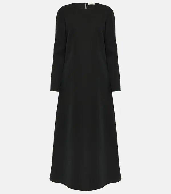 THE ROW Lucinda Silk And Wool Maxi Dress