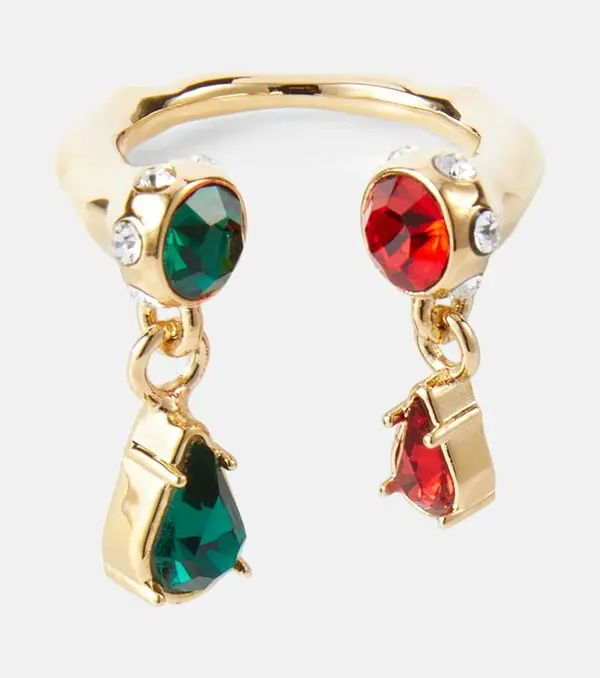 Rabanne Crystal-embellished Drop Ring
