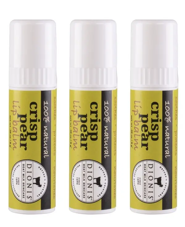 DIONIS GOAT MILK SKINCARE Crisp Pear Lip Balm Set